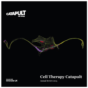The Cell Therapy Catapult Annual Review - RegMedNet